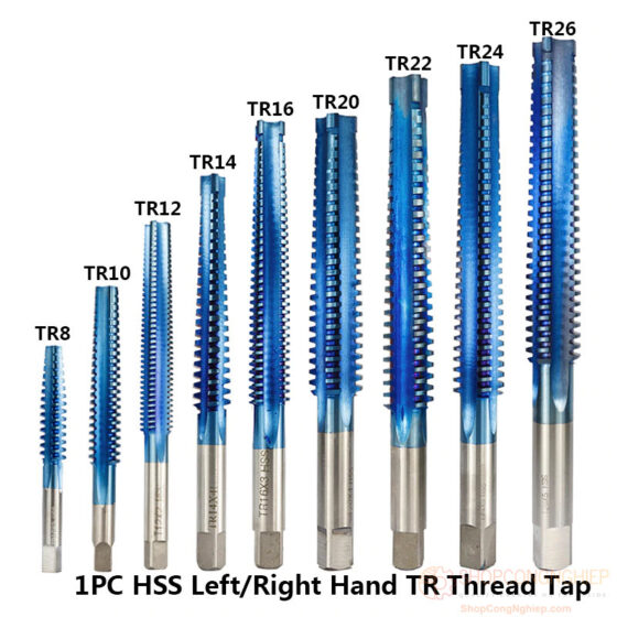 Mũi Taro ren thang [Tr8-Tr26] XCAN phủ Nano Blue gia công ren ...